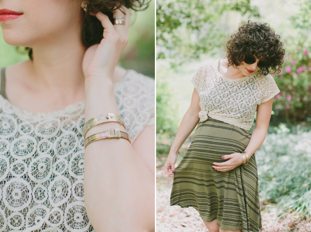 Wardrobe Wednesday | Boho Olive & Lace Maternity Style - Tori Watson